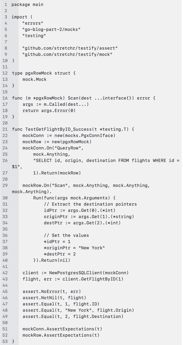 Part II: Using Mockery to generate Mocks for Testing in Golang